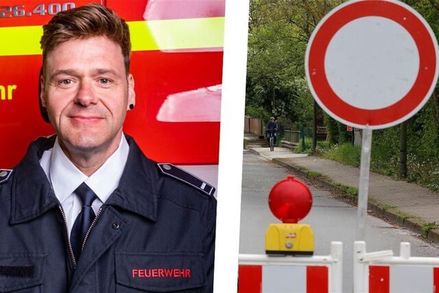 Straßensperrung in Kamen: Feuerwehr darf den schnellen Weg über die ... Straßensperrung in Kamen: Feuerwehr darf den schnellen Weg über die ...